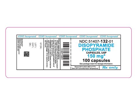 Buy Disopyramide Phosphate Disopyramide Phosphate 100 Mg 1 From Gnh