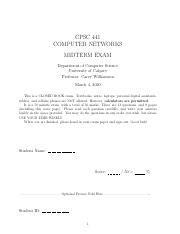 Midterm Pdf CPSC COMPUTER NETWORKS MIDTERM EXAM Department Of