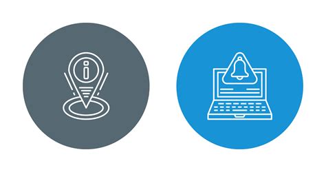 Location And Notification Icon 32655029 Vector Art At Vecteezy