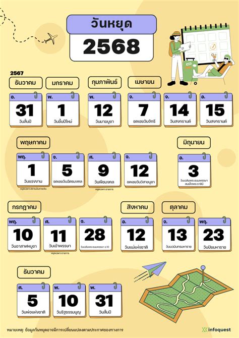 วันหยุด 2568 สำนักข่าวอินโฟเควสท์