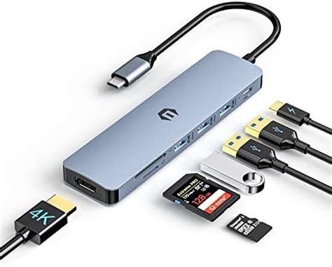 Totu 7 In 1 Usb C Hub With 4k Hdmi Multiport Usb C Adapter
