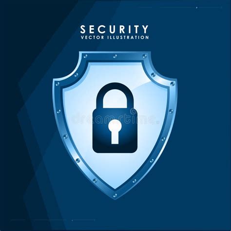 Cyber Security Concept Shield With Keyhole Icon On Digital Data Background Illustrates Cyber