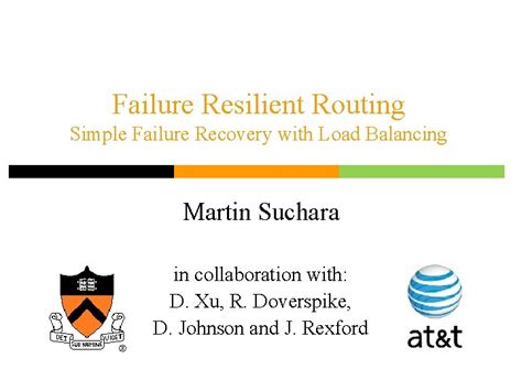 Failure Resilient Routing Simple Failure Recovery With Load