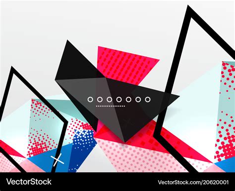 Color Geometric Abstract Composition Royalty Free Vector