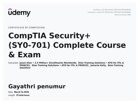 Cybersecurity Comptia Securityplus Certificationjourney Infosec… Gayathri Penumur