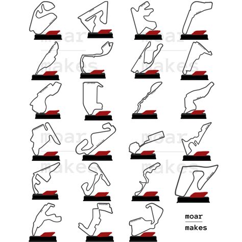 3d File All 23 Races Bundle 2023 Formula 1 Trophy 3d Model Stl Files
