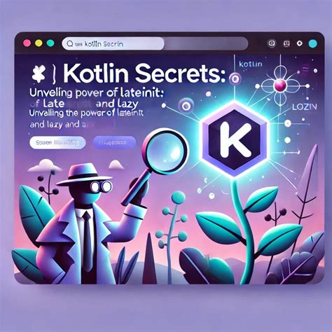 🕵️‍ Kotlin Secrets Unveiling The Power Of Lateinit And Lazy 🌱 By Leo