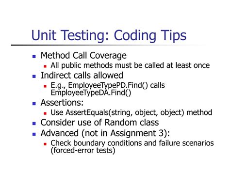 ppt introduction to unit testing using nunit 2 0 powerpoint