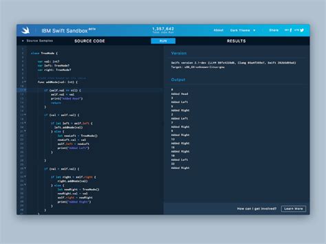 Ibm Swift Sandbox By Aaron Kettl For Ibm Cloud Experience Lab On Dribbble