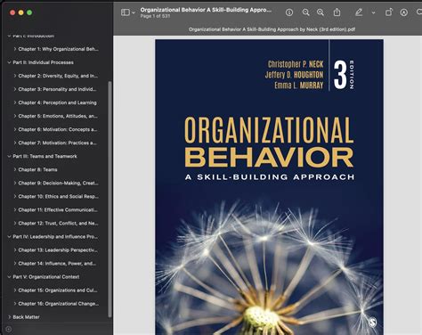 Available Organizational Behavior A Skill Building Approach By