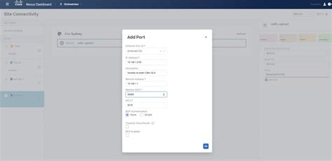 Hybrid Cloud Connectivity Deployment For Cisco NX OS Setting Up The Infra Configuration For