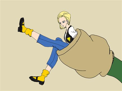 Cell Absorb Android 18 Butt First By 1voca1 On Deviantart