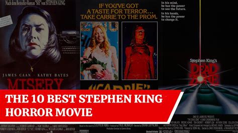 The 10 Best Stephen King Horror Movies Youtube