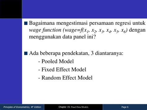 PPT Model Panel Data PowerPoint Presentation Free Download ID 5514775