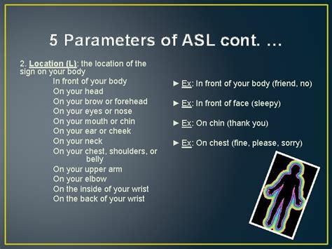 The Five Parameters Of Asl Father Of Asl