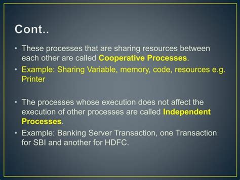Process Cooperation And Synchronisation Pptx Operating Systems Computer Software And