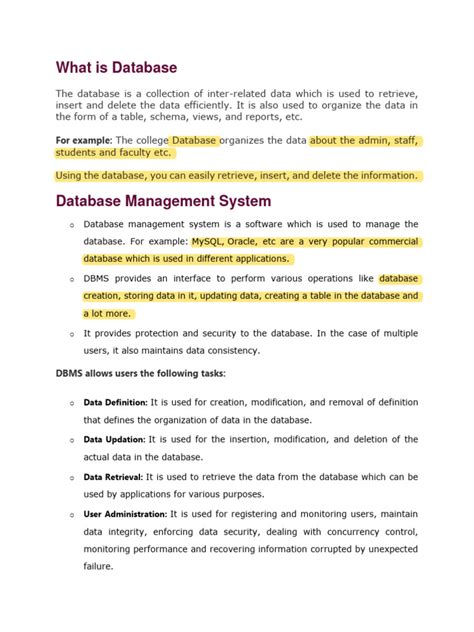 Basics Of Dbms Pdf Databases Backup