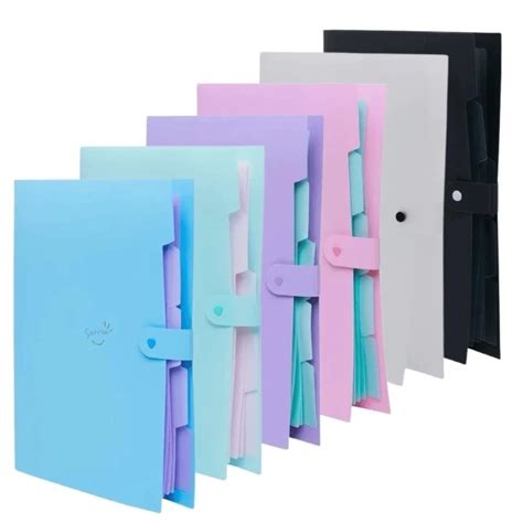 A4 Accordion Folder With 5 Dividers Polibras Shein Usa