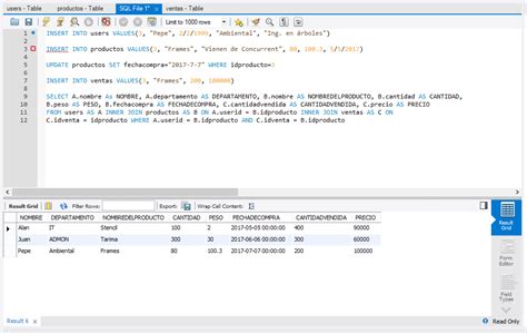 Relación entre tablas MYSQL WORKBENCH EN CONSTRUCCIÓN