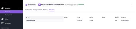 installing redis service in dc os with persistent storage using aws