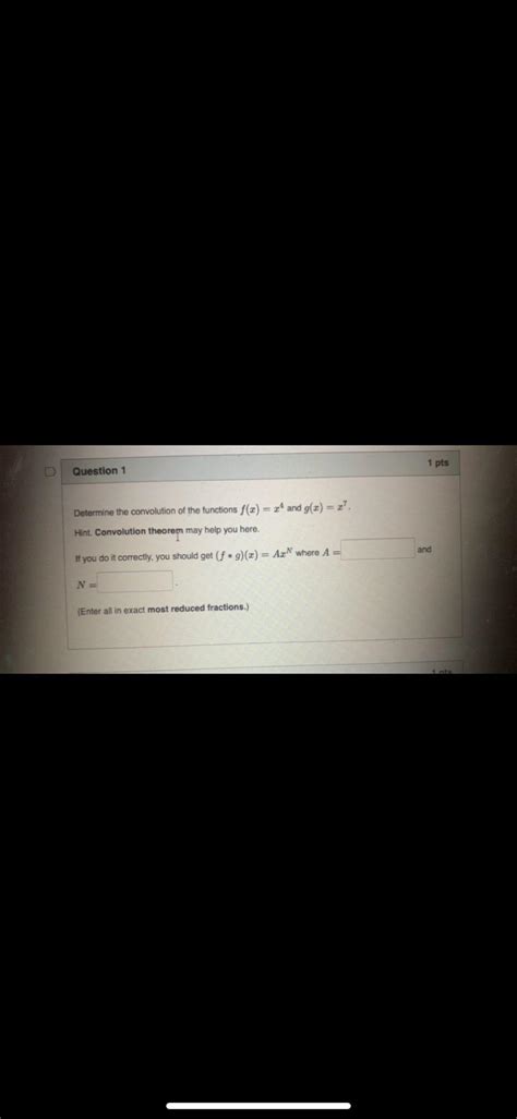 Solved Determine The Convolution Of The Functions F X X Chegg