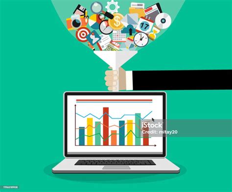 concepts for creative process big data filter data tunnel analysis