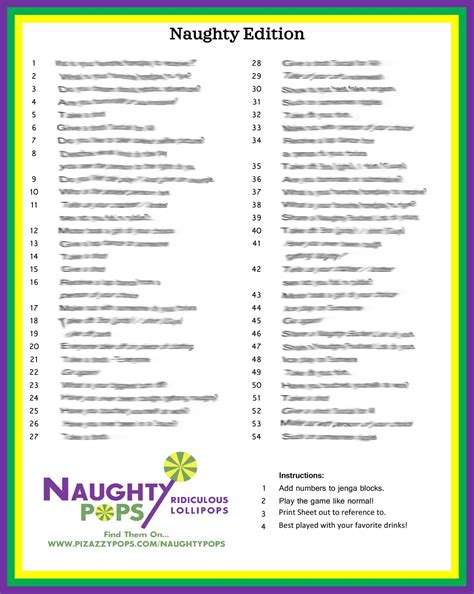 Naughty Jenga Block Game Naughty Version Naughty Fun T For Him T For Her Group Game