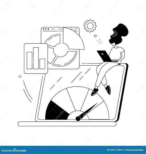 Benchmark Testing Abstract Concept Vector Illustration Stock Vector