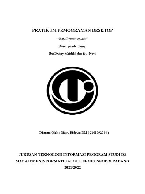 Pratikum Pemograman Desktop Method Pdf
