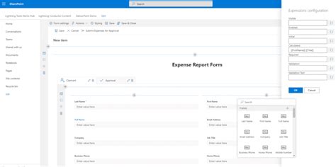 building forms in sharepoint online lightning tools