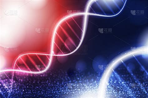 Dna数字化，序列，编码结构发光。科学概念和纳米技术背景。矢量设计。