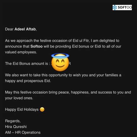 Adeel Aftab On Linkedin Softoo Eidi Thankyou
