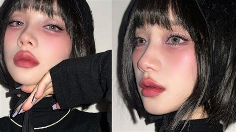 차도녀 느낌 라벤더빛 세미 스모키 메이크업👾🖤 Youtube