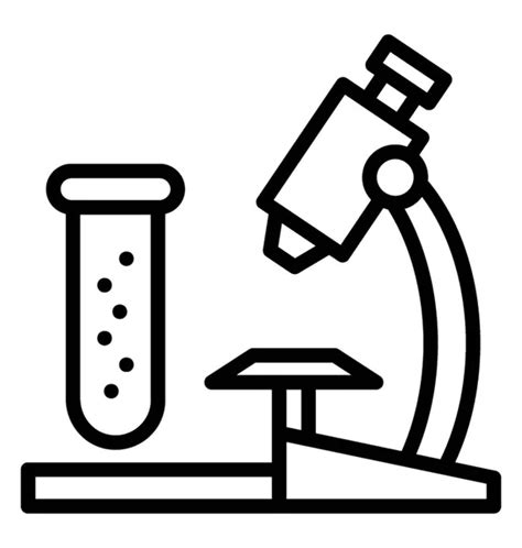 microscope watch small objects body microscopic research stock vector