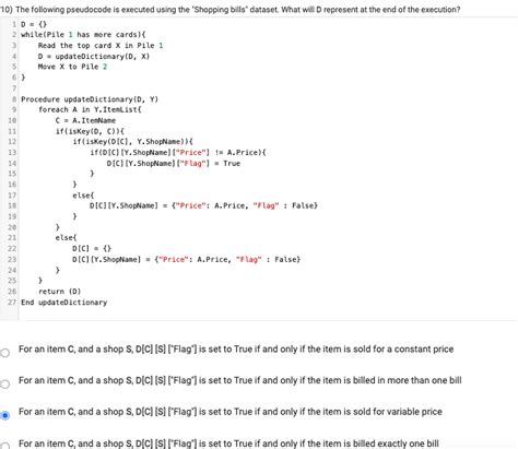 10 The Following Pseudocode Is Executed Using StudyX