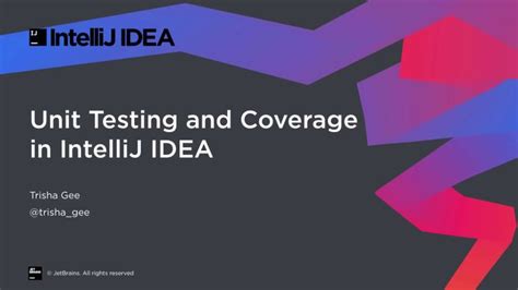 Unit Testing And Coverage In IntelliJ IDEA Intellij Idea The Unit Test