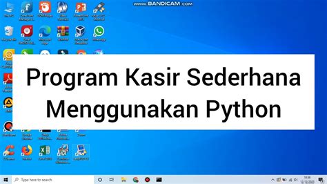 Program Kasir Sederhana Menggunakan Python YouTube