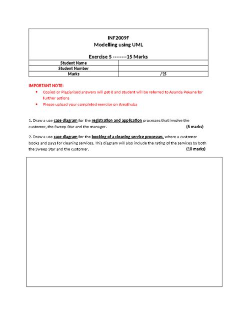 Inf2009 F Exercise 5 Inf2009f Modelling Using Uml Exercise 5 15
