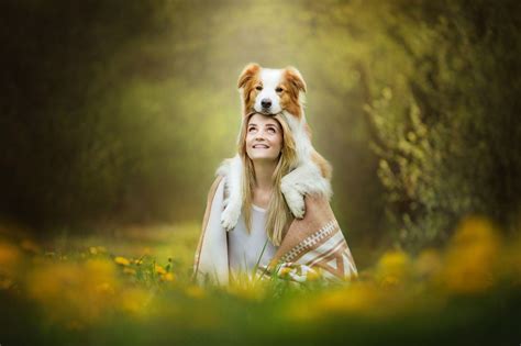 Girl With Dog Wallpapers Top Free Girl With Dog Backgrounds