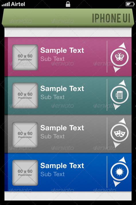 GUI Components IPhone And Android Web Elements GraphicRiver