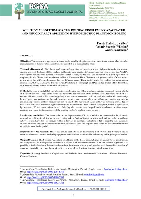 Pdf Solution Algorithm For The Routing Problem In Capacitated And