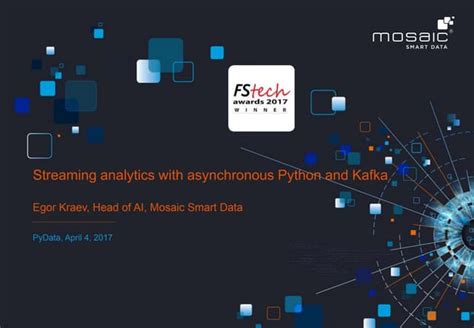 Streaming Analytics With Python And Kafka Ppt