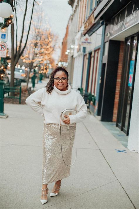 Sequin Skirt Outfit Holiday Style Sequin Skirt Outfit Sparkle
