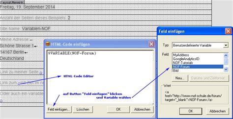 Tutorial Variablen In NOF Verwenden