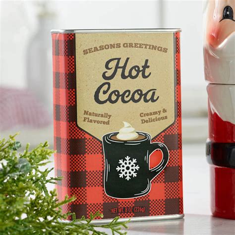 Seasons Greetings Hot Cocoa Tin Holiday Gourmet Brecks Ts