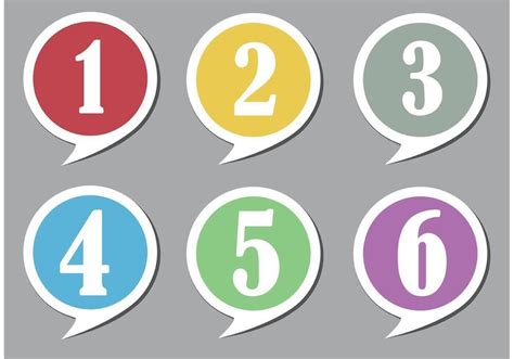 Bubble Numbers Vector Art Icons And Graphics For Free Download