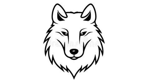 Wolf Vintage Logo Stock Vector Illustration On White Background Stock