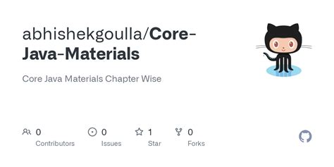 Github Abhishekgoullacore Java Materials Core Java Materials