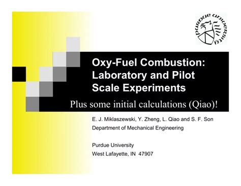 [ppt] Oxy Fuel Combustion Laboratory And Pilot Scale Experiments Plus Powerpoint Presentation
