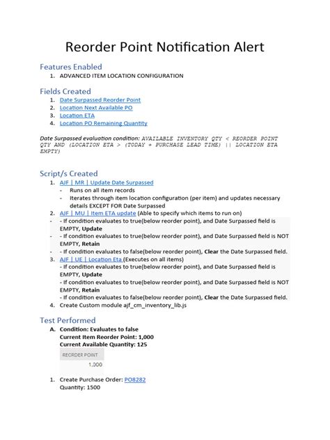 reorder notification alert pdf computing software engineering